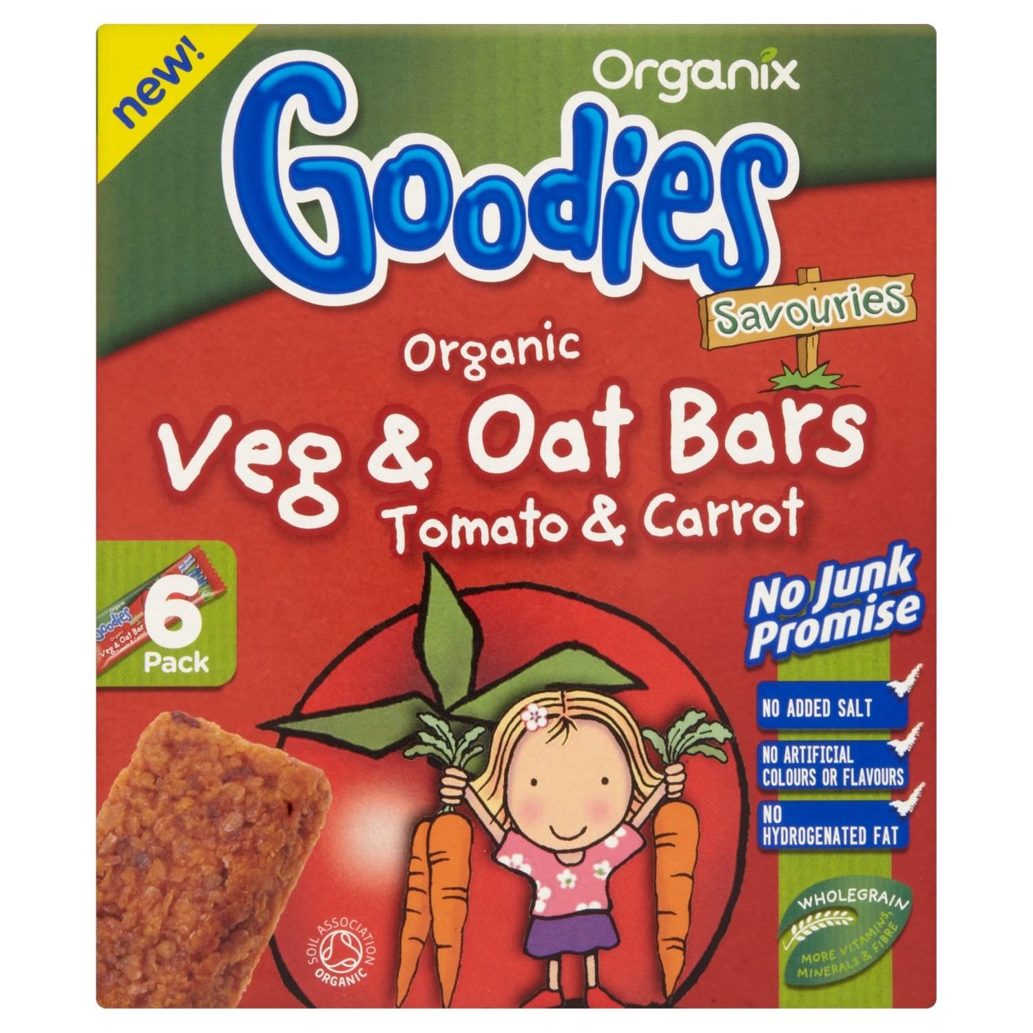 Organix Goodies Organic Veg & Oat Bars