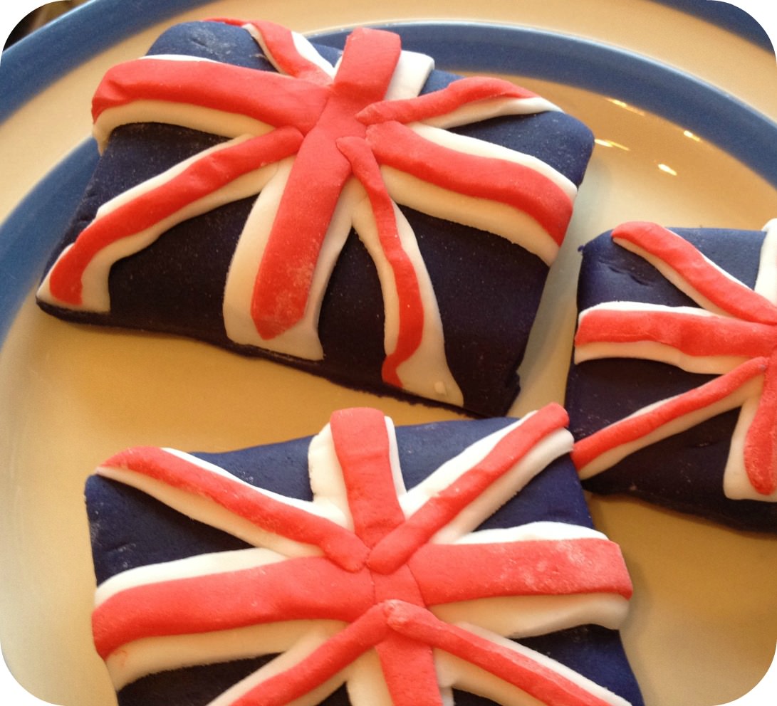 Union jack biscuits