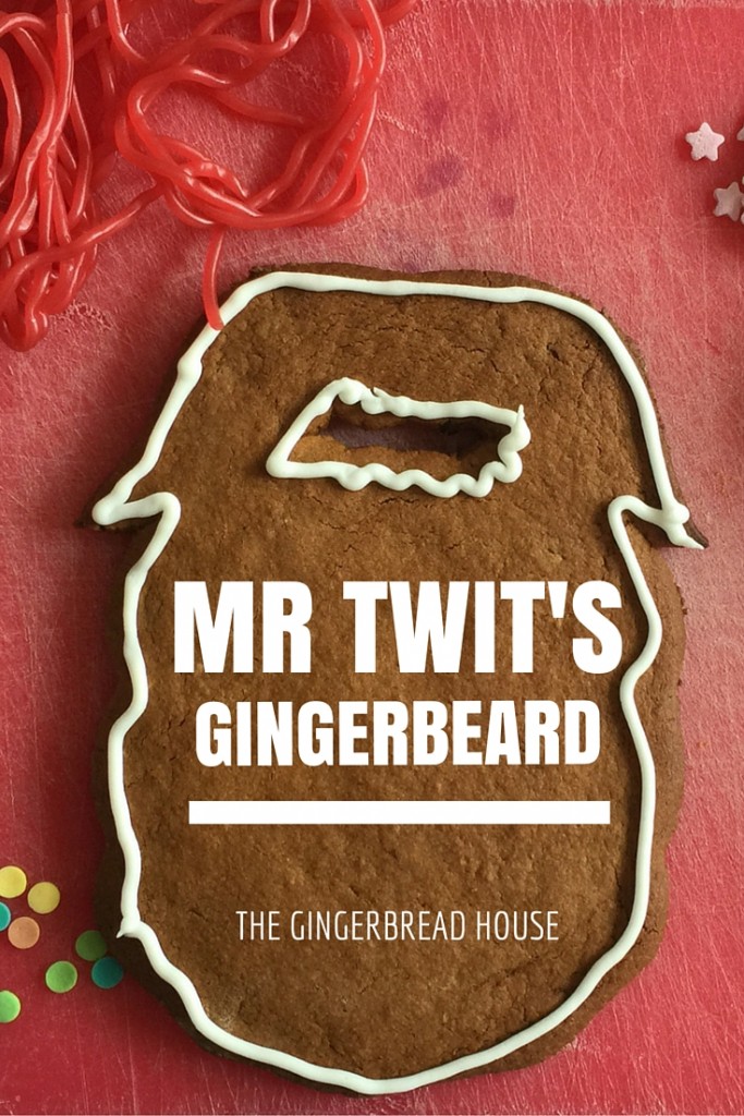 Make an edible Mr Twits gingerbeard biscuit - the-gingerbread-house.co.uk