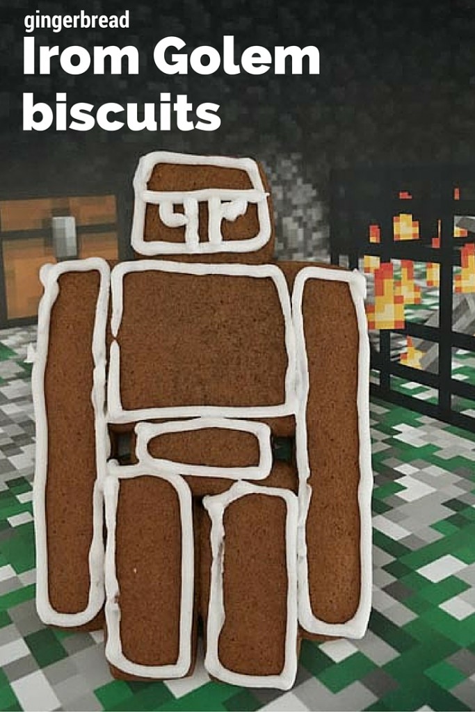 Gingerbread iron golem biscuits - the-gingerbread-house.co.uk