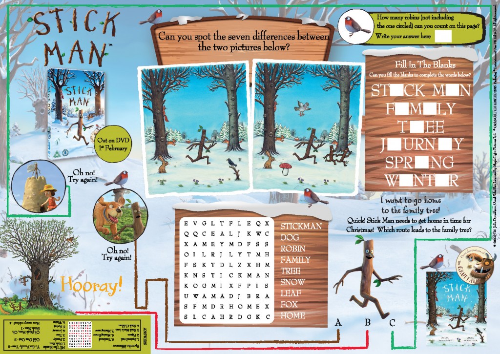 Stick Man DVD review - the-gingerbread-house.co.uk