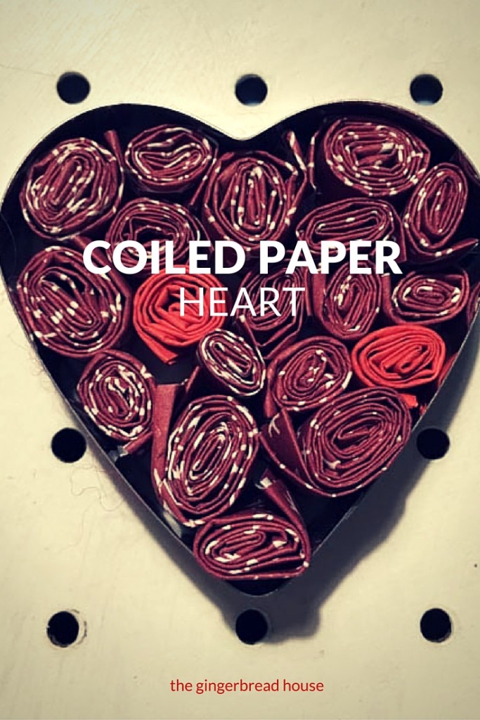 Coiled paper heart craft - the-gingerbread-house.co.uk