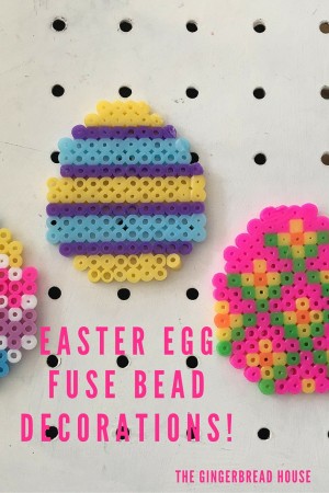 Easter egg fuse bead decoration - the-gingerbread-house.co.uk