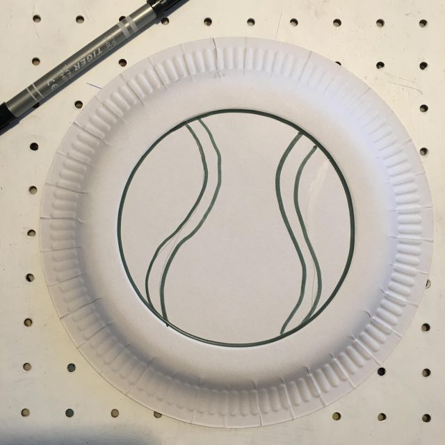 Wimbledon inspired tennis ball sun catcher - the-gingerbread-house.co.uk