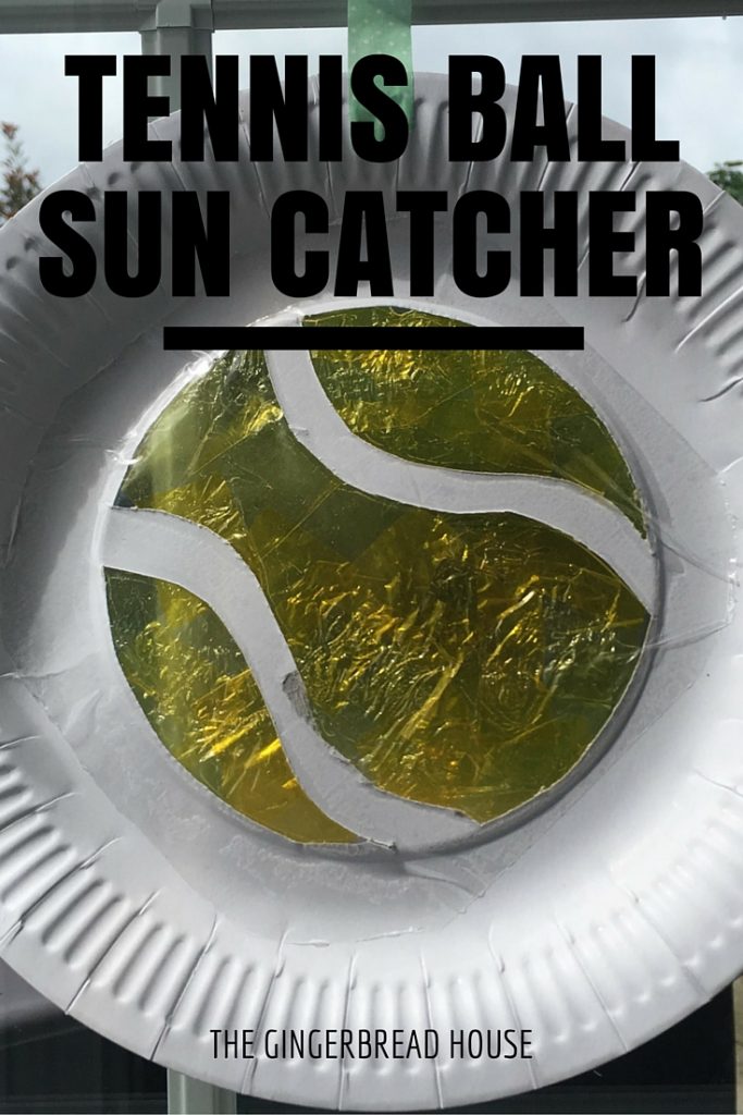 Wimbledon inspired tennis ball sun catcher - the-gingerbread-house.co.uk