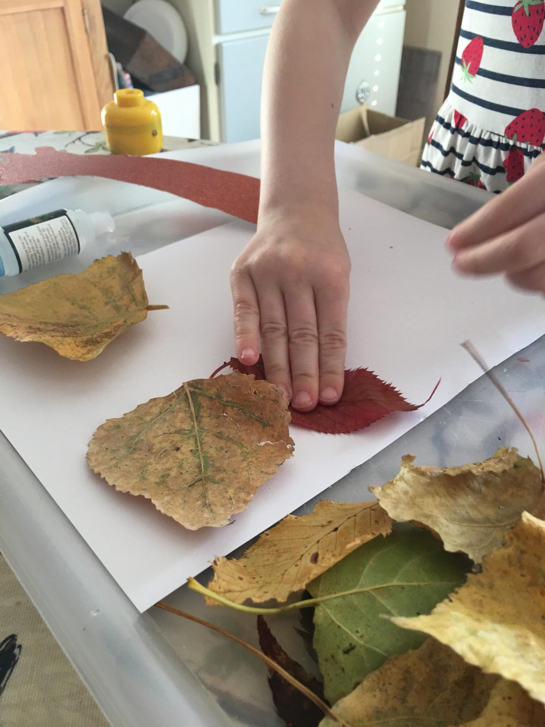 Hand print leaf craft for kids - the-gingerbread-house.co.uk