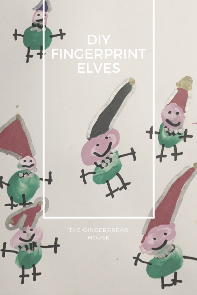DIY fingerprint Elf craft for kids - the-gingerbread-house.co.uk