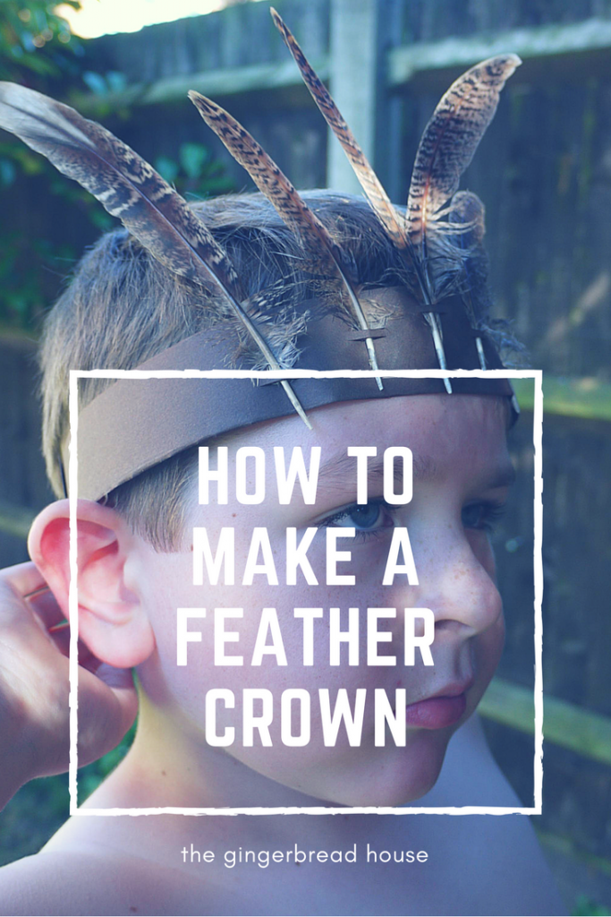 Feather crown craft {A-Z Play at Home} - the-gingerbread-house.co.uk