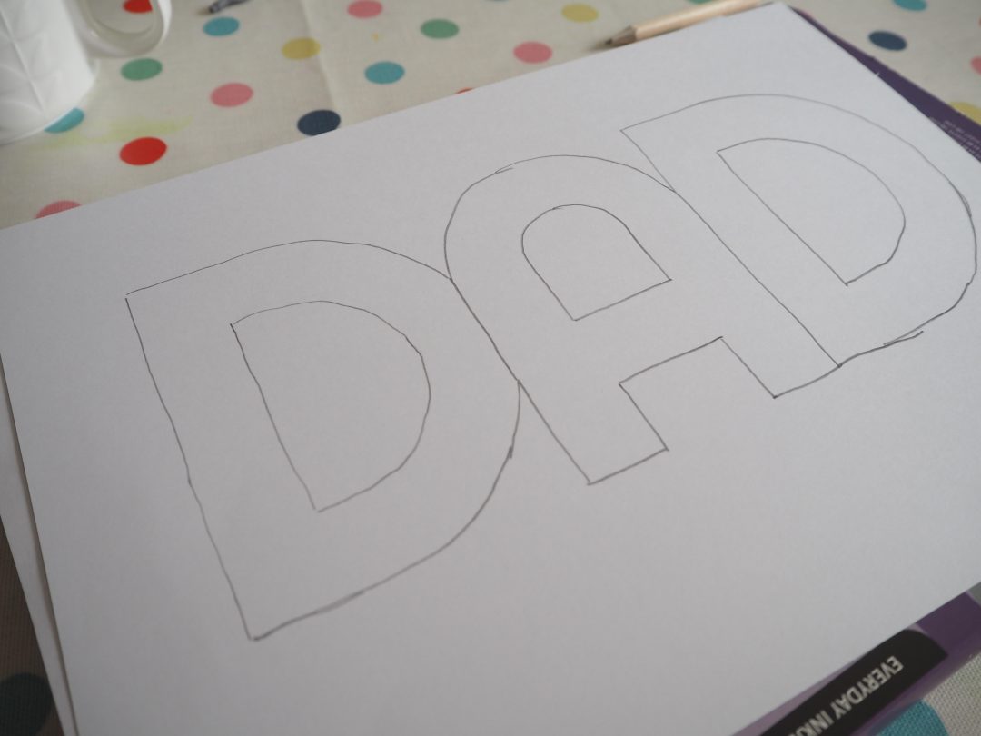 Father's Day DAD craft for kids to make - the-gingerbread-house.co.uk