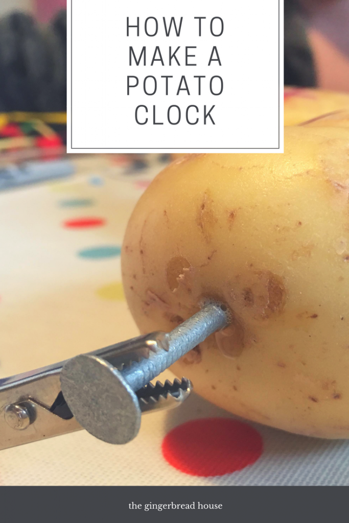 How to make a potato clock {A-Z Play at Home} - the-gingerbread-house.co.uk