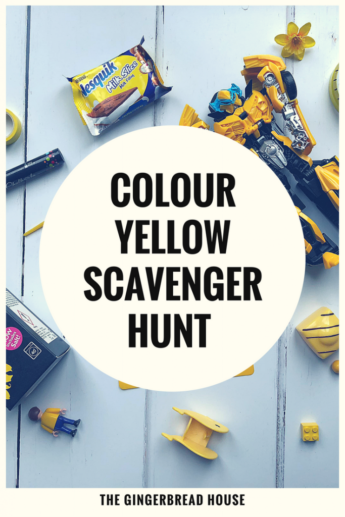 The colour yellow scavenger hunt { A-Z Play at Home} - the-gingerbread ...