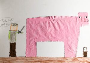 Pin the tail on the Minecraft pig {a Minecraft party game} - the ...