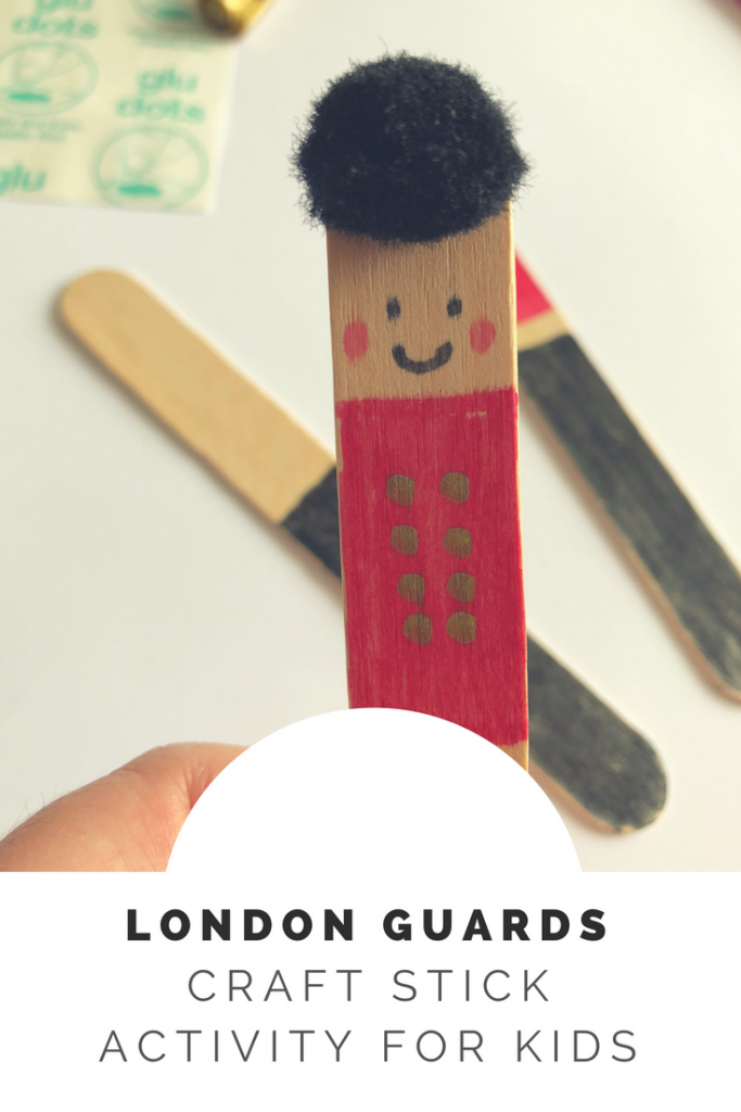 London Guards craft stick activity - the-gingerbread-house.co.uk