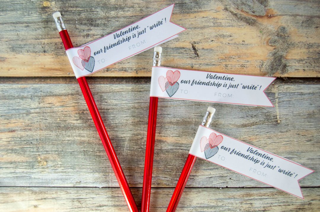 {Free printable} Valentine's pencil topper - the-gingerbread-house.co.uk