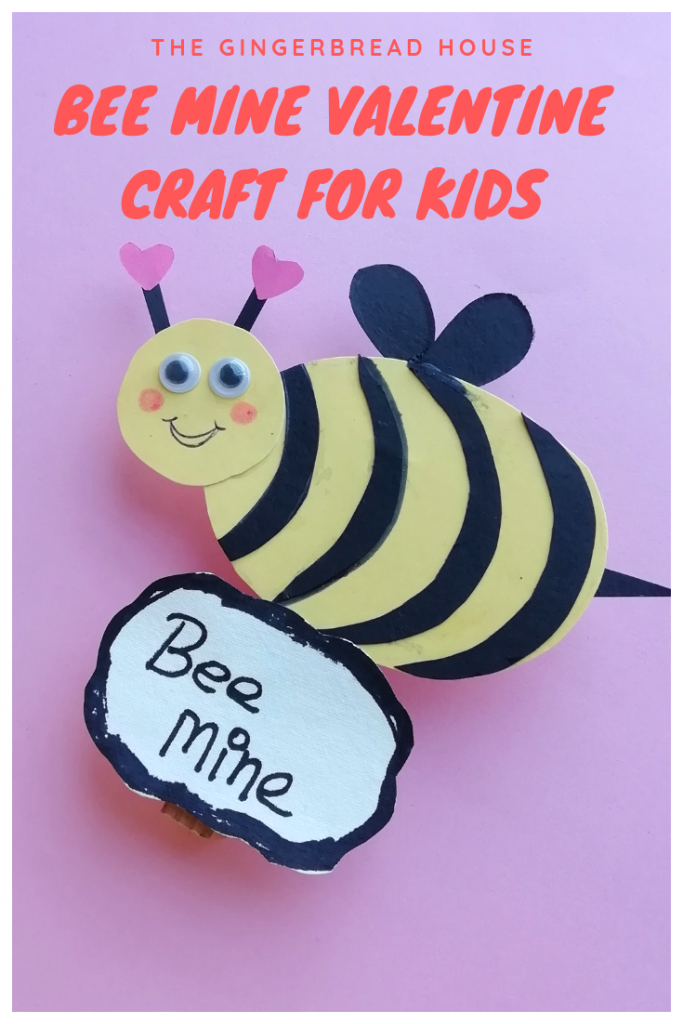 DIY paper Honey Bee Valentine's Day craft for kids - the-gingerbread ...