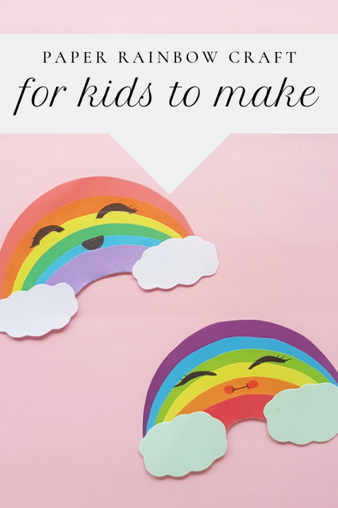 Paper rainbow craft for kids to make - the-gingerbread-house.co.uk
