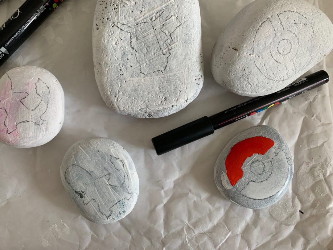 How to make Pokemon painted rocks - the-gingerbread-house.co.uk