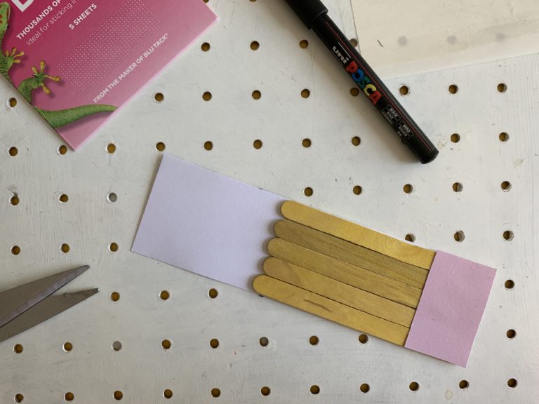 Craft stick pencil bookmark - the-gingerbread-house.co.uk