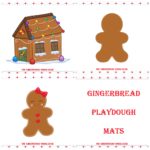 {Free printable} Gingerbread playdough mats - the-gingerbread-house.co.uk