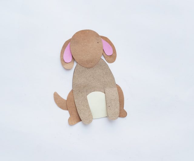 Paper puppy puppets craft for kids - the-gingerbread-house.co.uk
