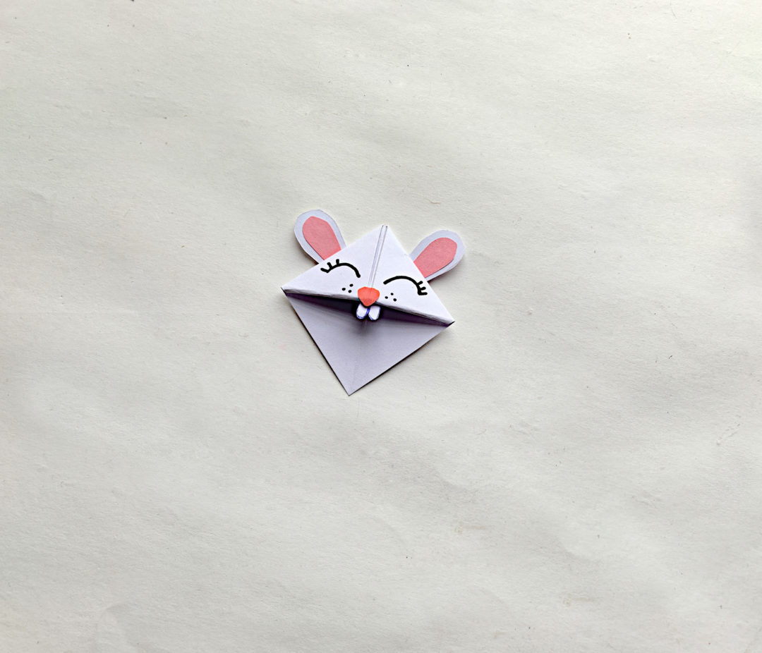 Spring bunny origami corner bookmark {free printable} - the-gingerbread ...