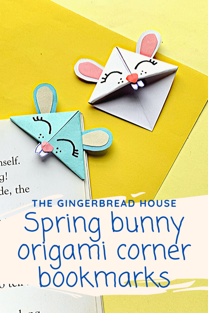 Spring bunny origami corner bookmark {free printable} - the-gingerbread ...