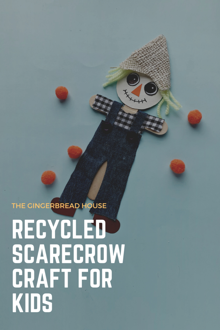 Recycled Scarecrow craft for kids {and free printable} - the ...