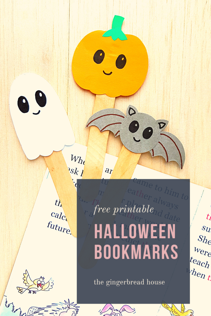 {Free printable} Easy Halloween Bookmarks - the-gingerbread-house.co.uk