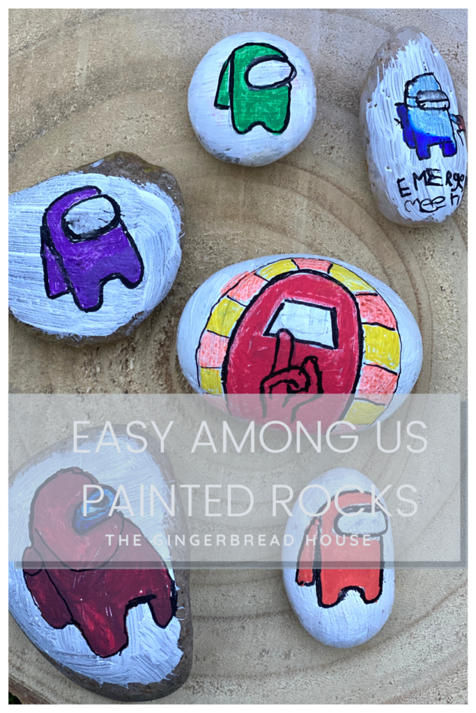 Easy Among Us painted rocks - the-gingerbread-house.co.uk