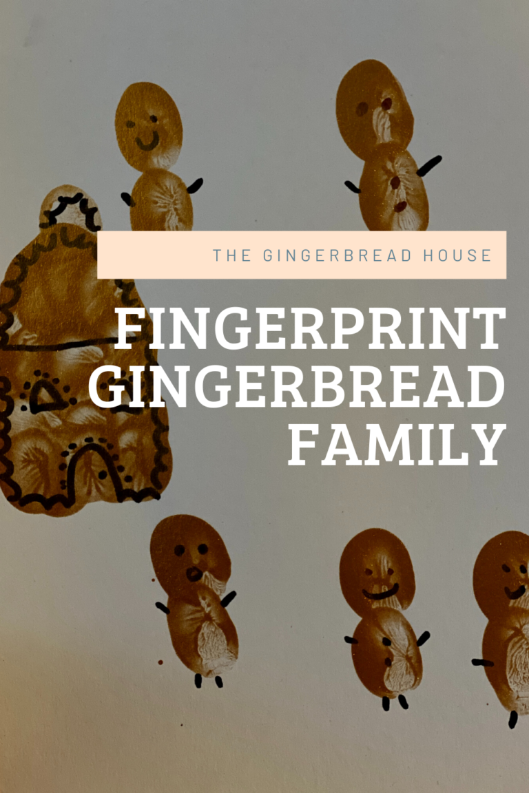 Fingerprint gingerbread family - the-gingerbread-house.co.uk