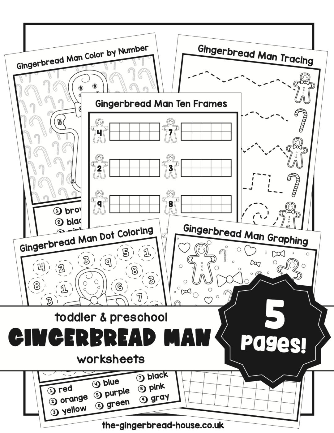 The Gingerbread Man activity pack for toddlers - the-gingerbread-house ...