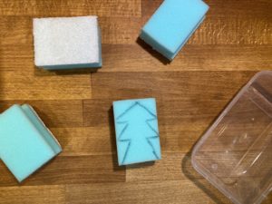 Grow your own Christmas tree sponge - the-gingerbread-house.co.uk