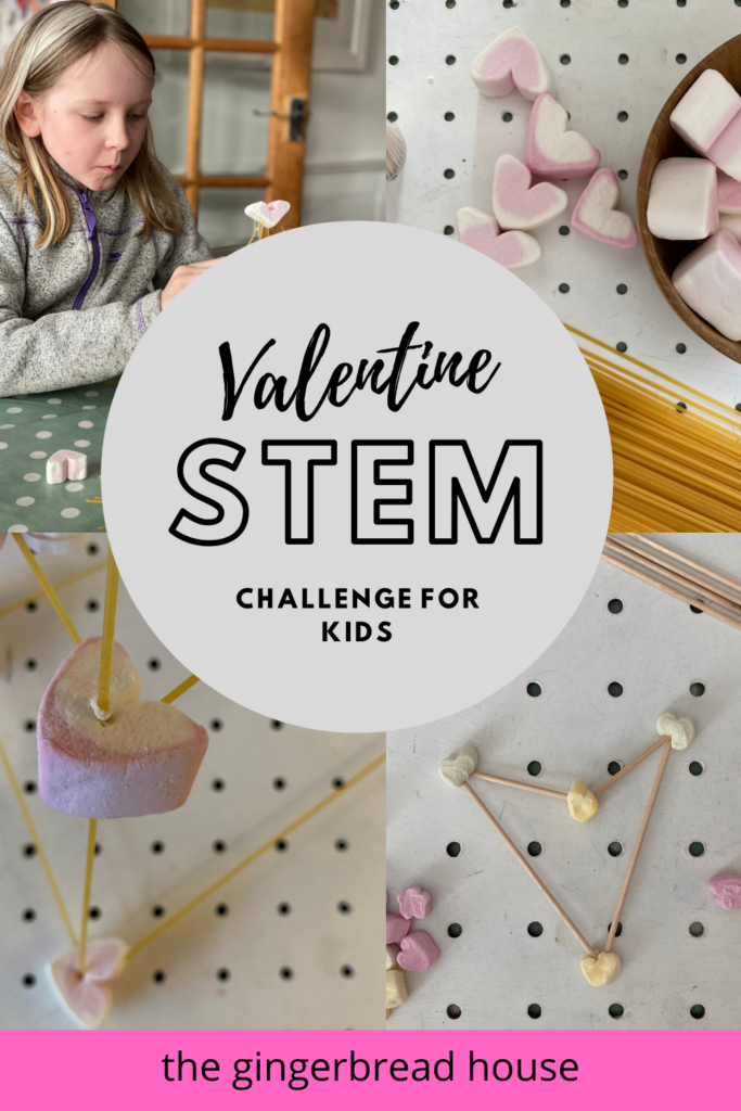 Heart Marshmallow Valentine STEM challenge for kids - the-gingerbread ...