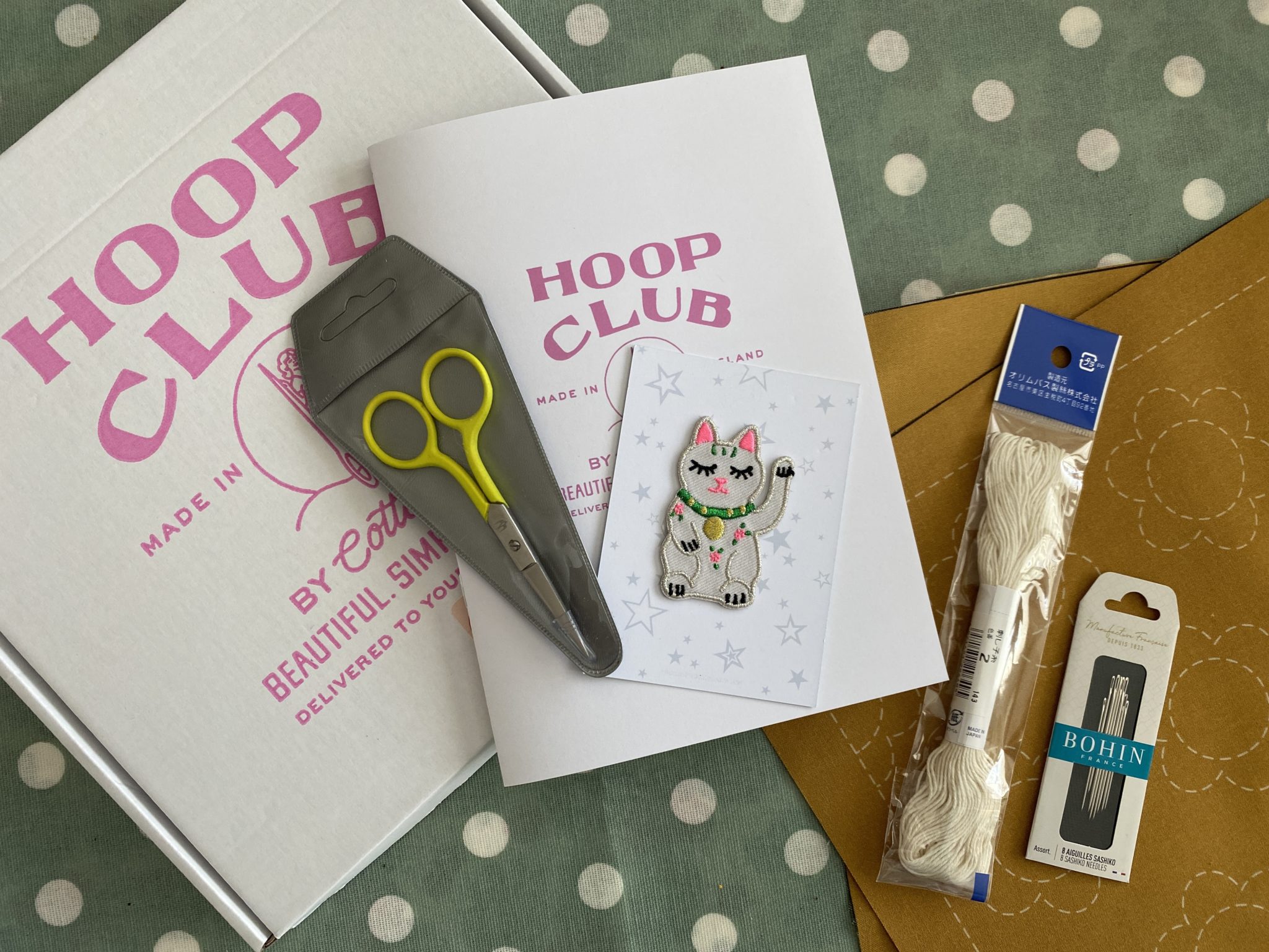 Sashiko table mat - the-gingerbread-house.co.uk