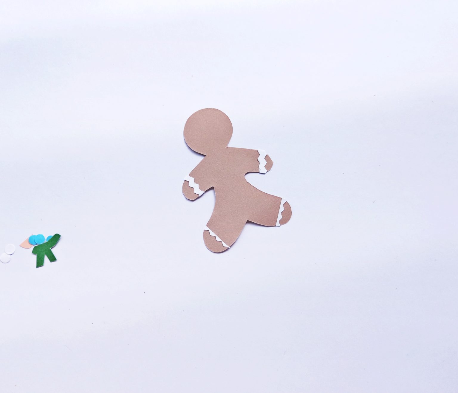 Easy Gingerbread Man bookmark for kids - the-gingerbread-house.co.uk