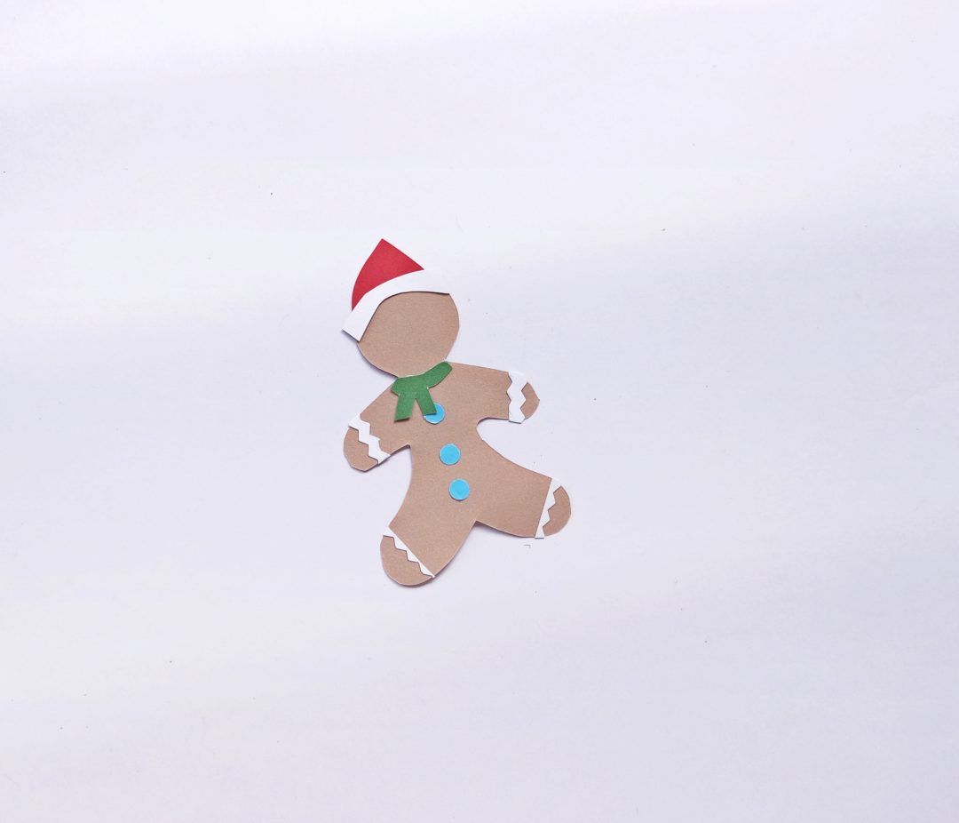 Easy Gingerbread Man bookmark for kids - the-gingerbread-house.co.uk