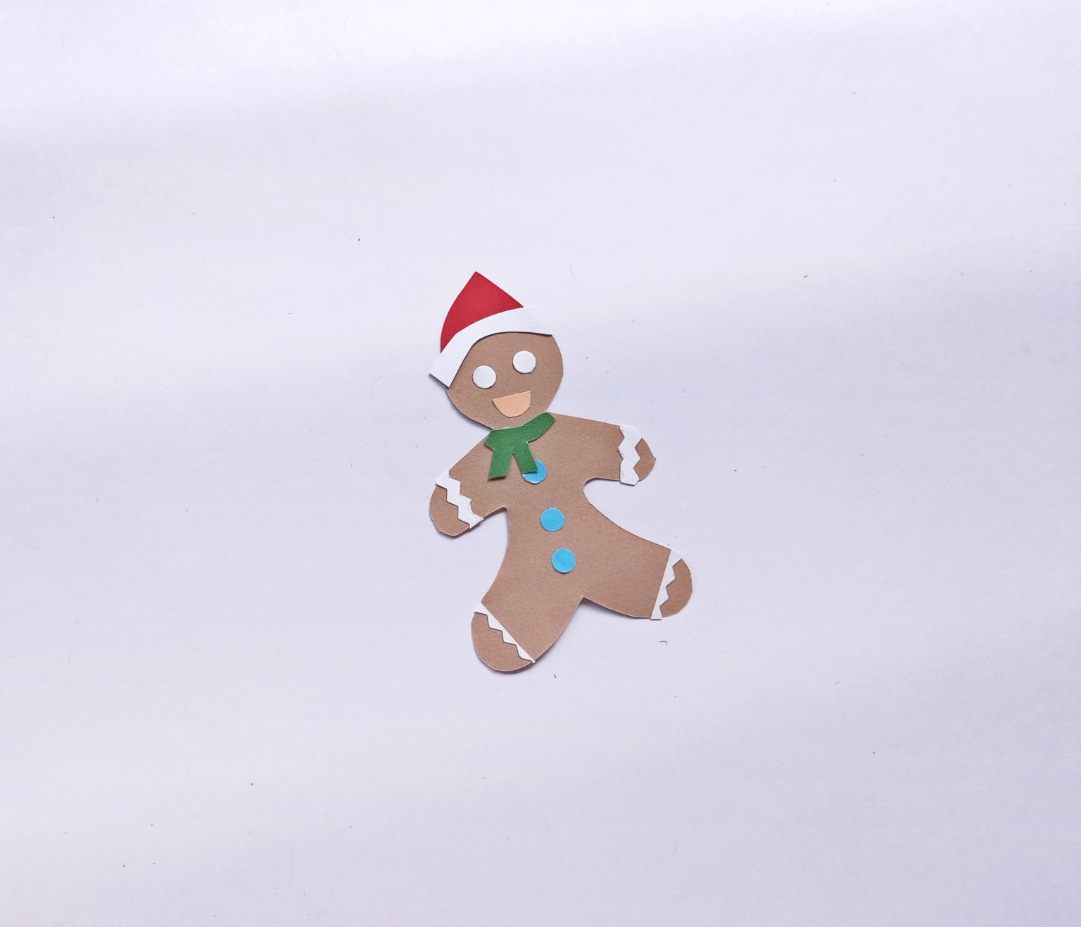 Easy Gingerbread Man bookmark for kids - the-gingerbread-house.co.uk