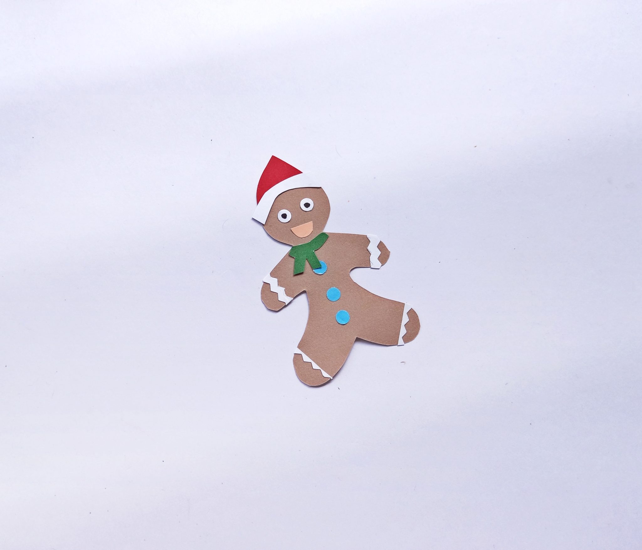 Easy Gingerbread Man bookmark for kids - the-gingerbread-house.co.uk