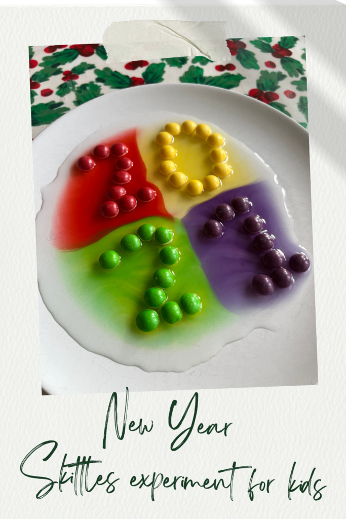 New Year Skittles experiment for kids - the-gingerbread-house.co.uk